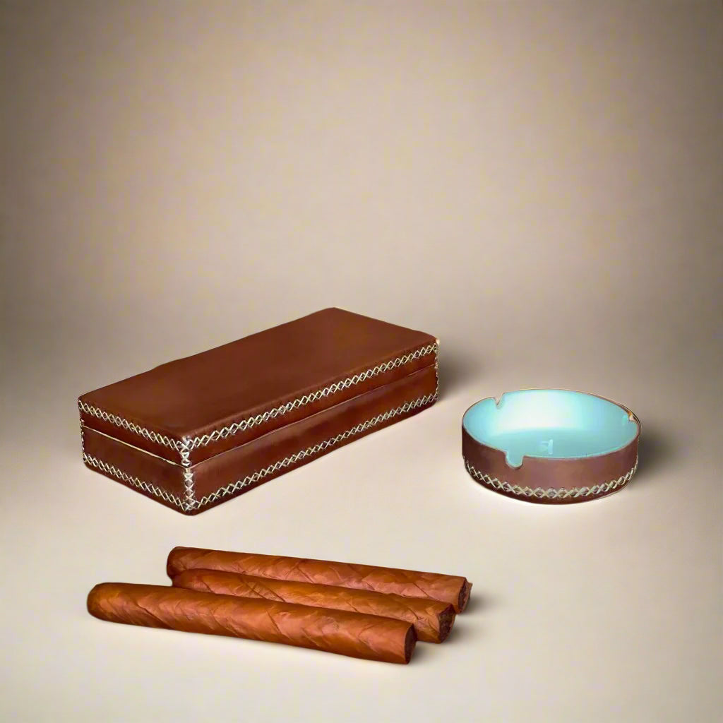 Cigarro Leather Cigar Box – Gourmet & Co. Home