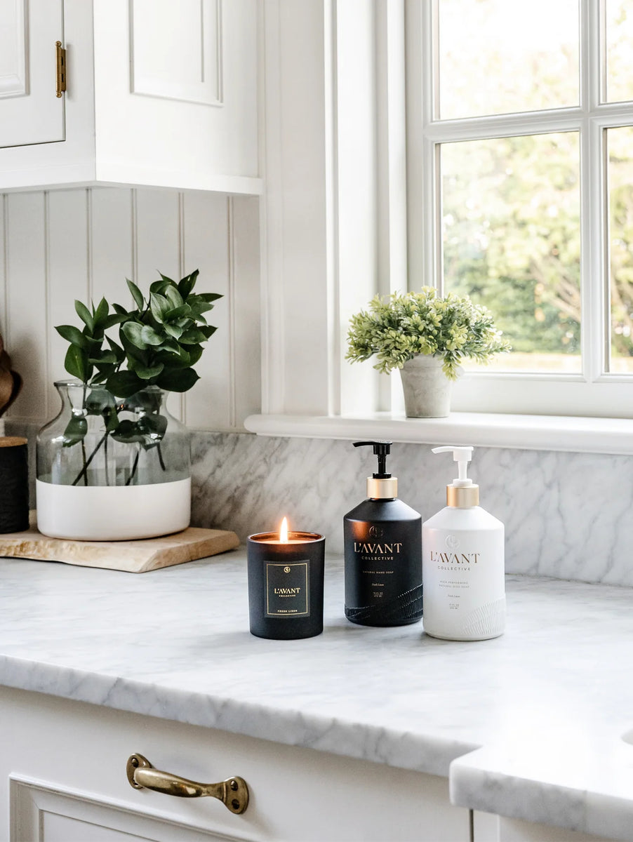 L'Avant Fresh Linen Candle in Black – Gourmet & Co. Home