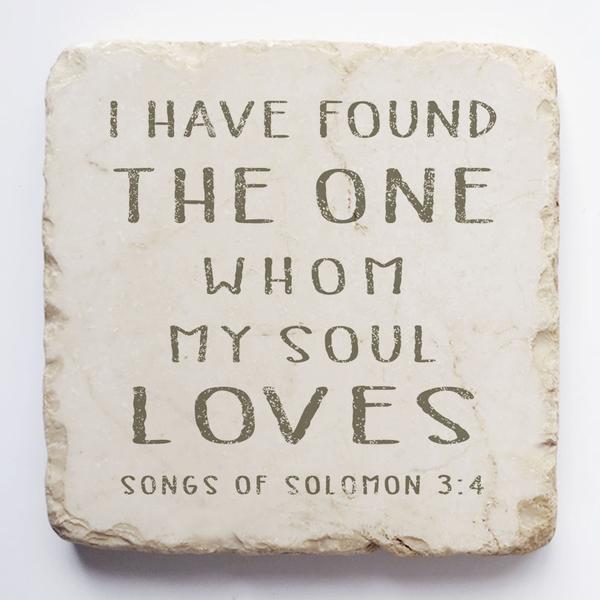 Twelve Stone Art Large Block (Song of Solomon 3:4) – Gourmet & Co. Home