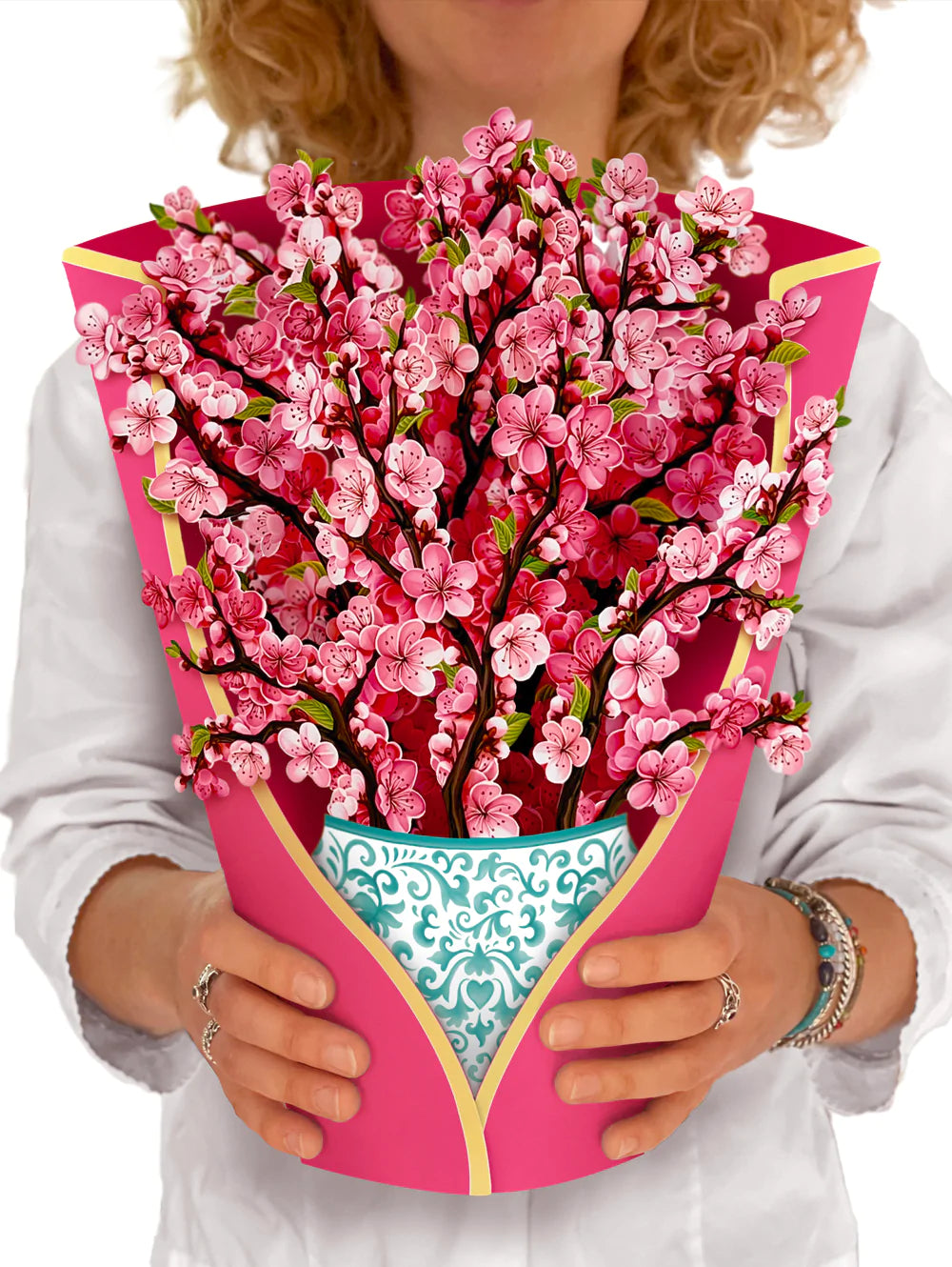 Fresh Cut Paper Cherry Blossoms Pop Up Greeting Card – Gourmet & Co. Home