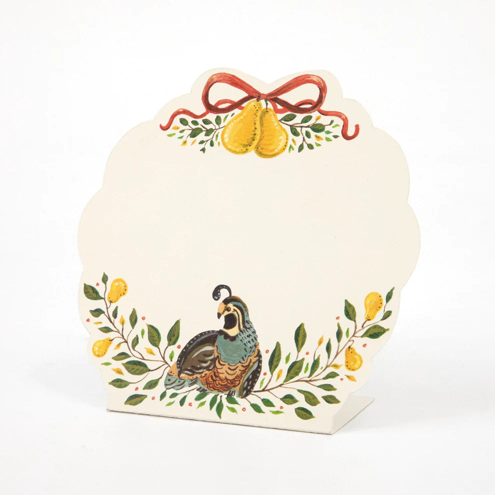 Hester & Cook Partridge Paper Place Card – Gourmet & Co. Home